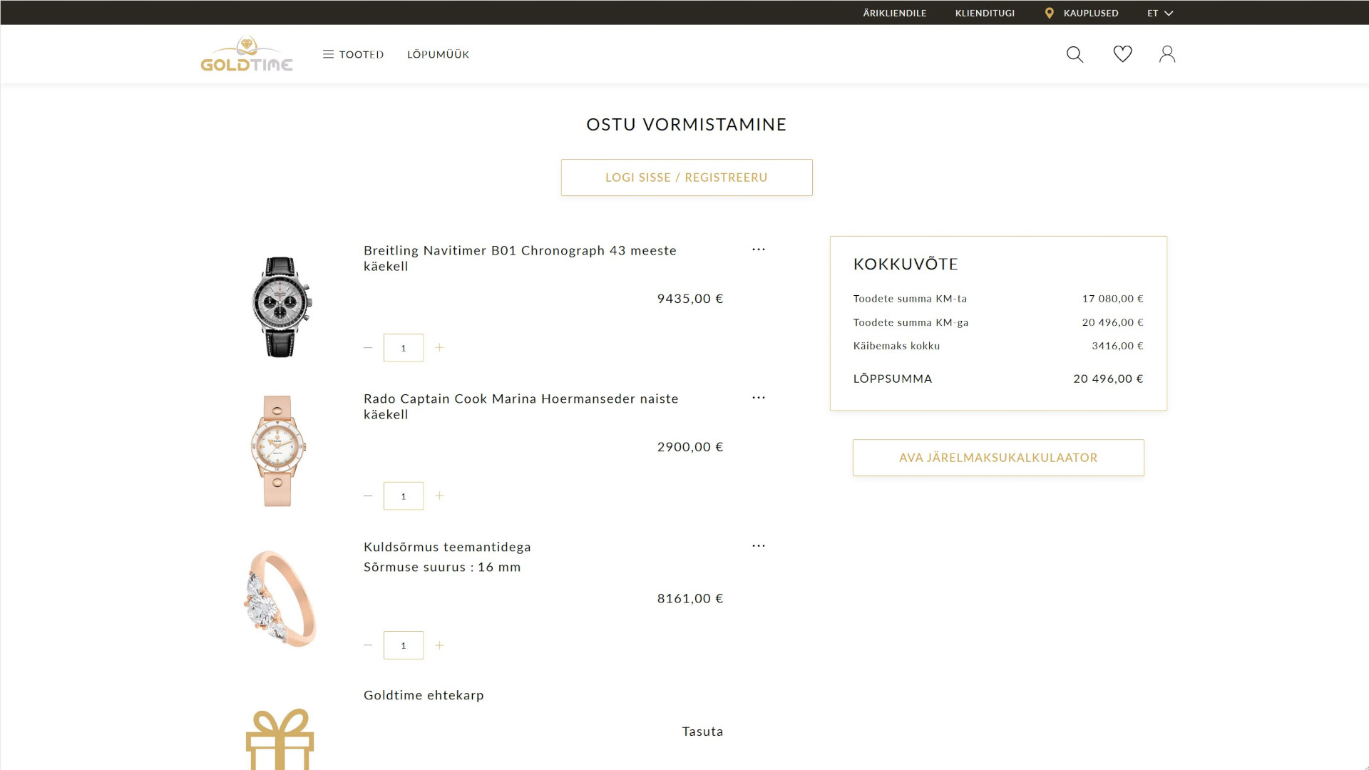 Goldtime – Magento 2 PWA – Lumav Commerce